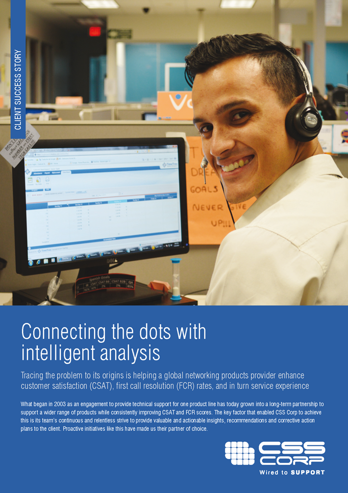 CASE STUDY CONNECTING THE DOTS WITH INTELLIGENT ANALYSIS